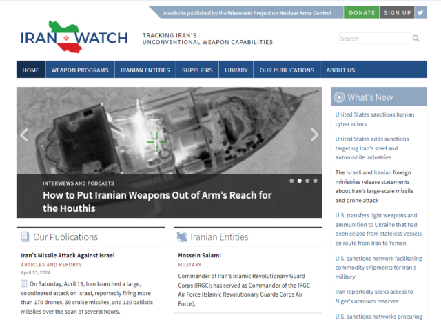 Iran Watch – Wisconsin Project on Nuclear Arms Control